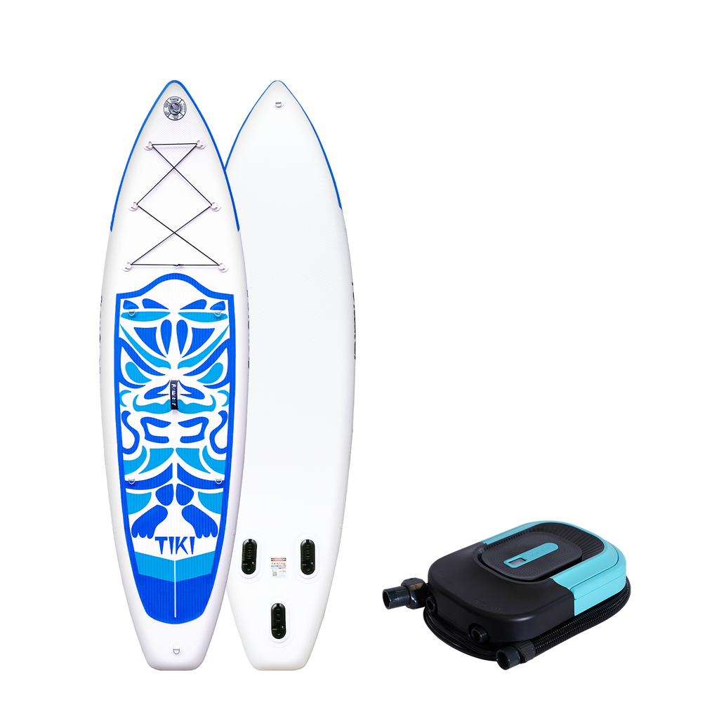 Stand Up Paddle Board - Inflatable SUP TIKI-BLUE 10′6″ Touring