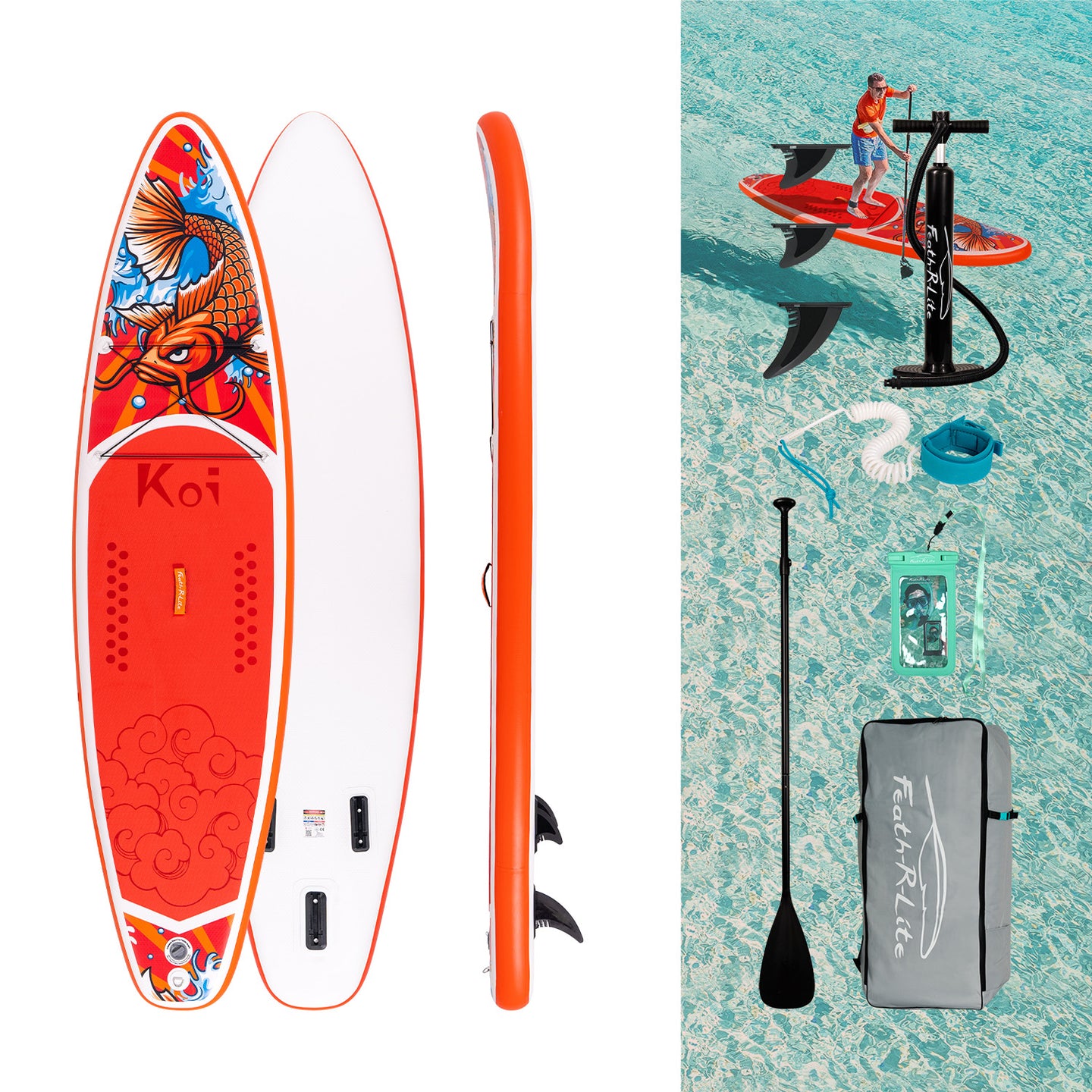 Lightweight Stand up Paddle Board Ocean Koi 11′6″