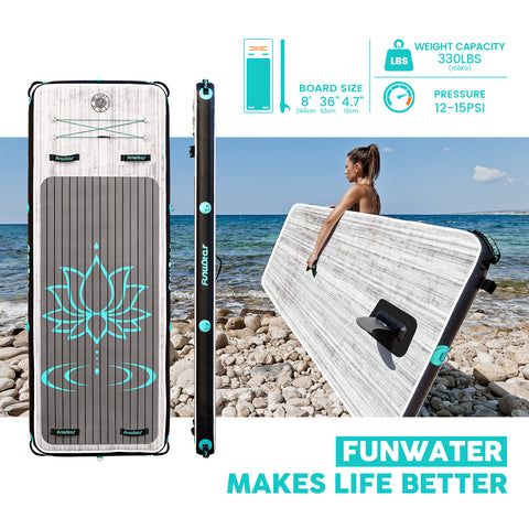 Yoga Mat Board Outdoor Leisure Lotus 8"